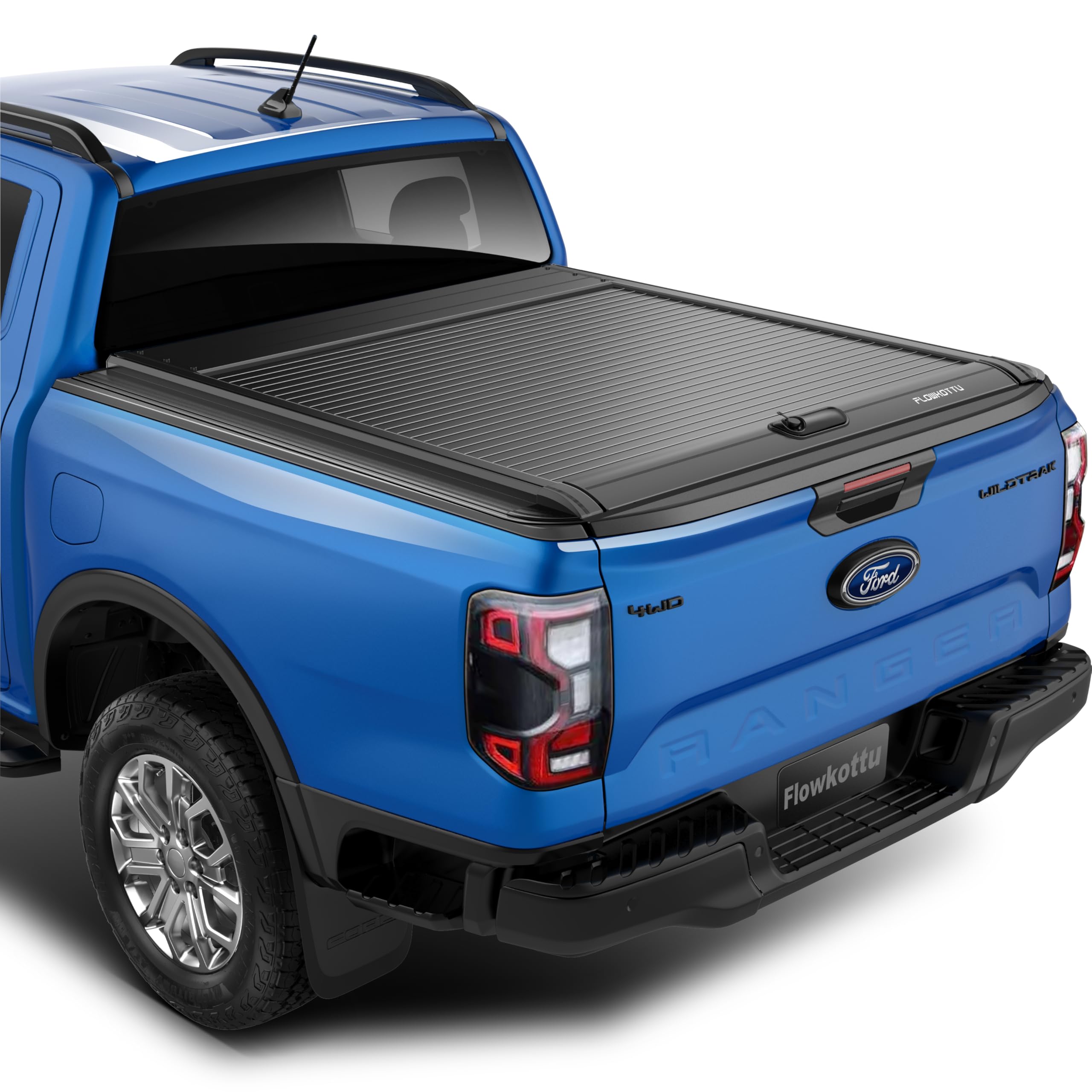Flowkottu Retractable Hard Tonneau Cover Fits 2019-2025 Ford Ranger 5 ...
