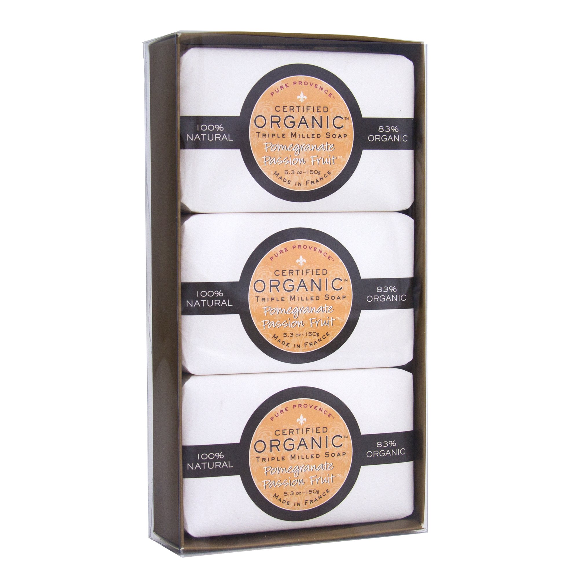 Amazon.com: Pure Provence Certified Organic Triple Milled Soap, Shea ...