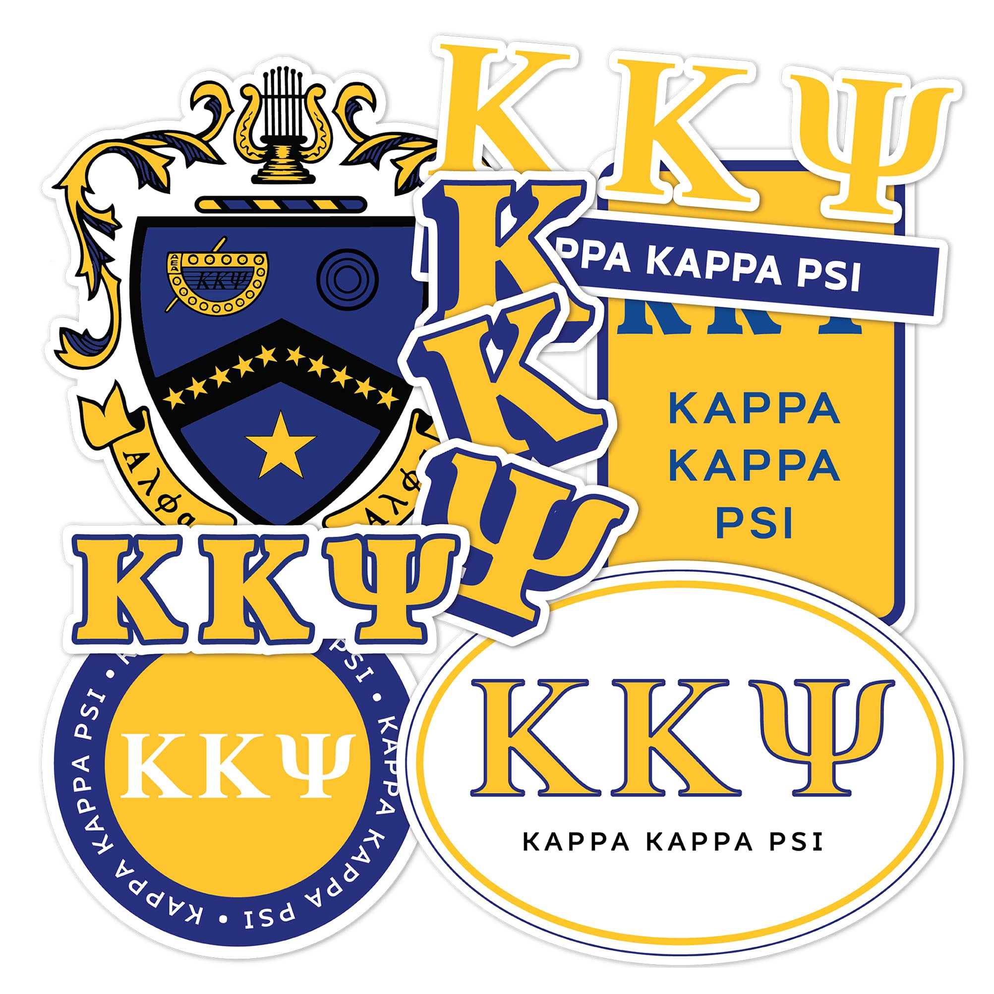Mua Kappa Psi Stickers Standard Sheet Decal Laptop Water Bottle Car 13 ...