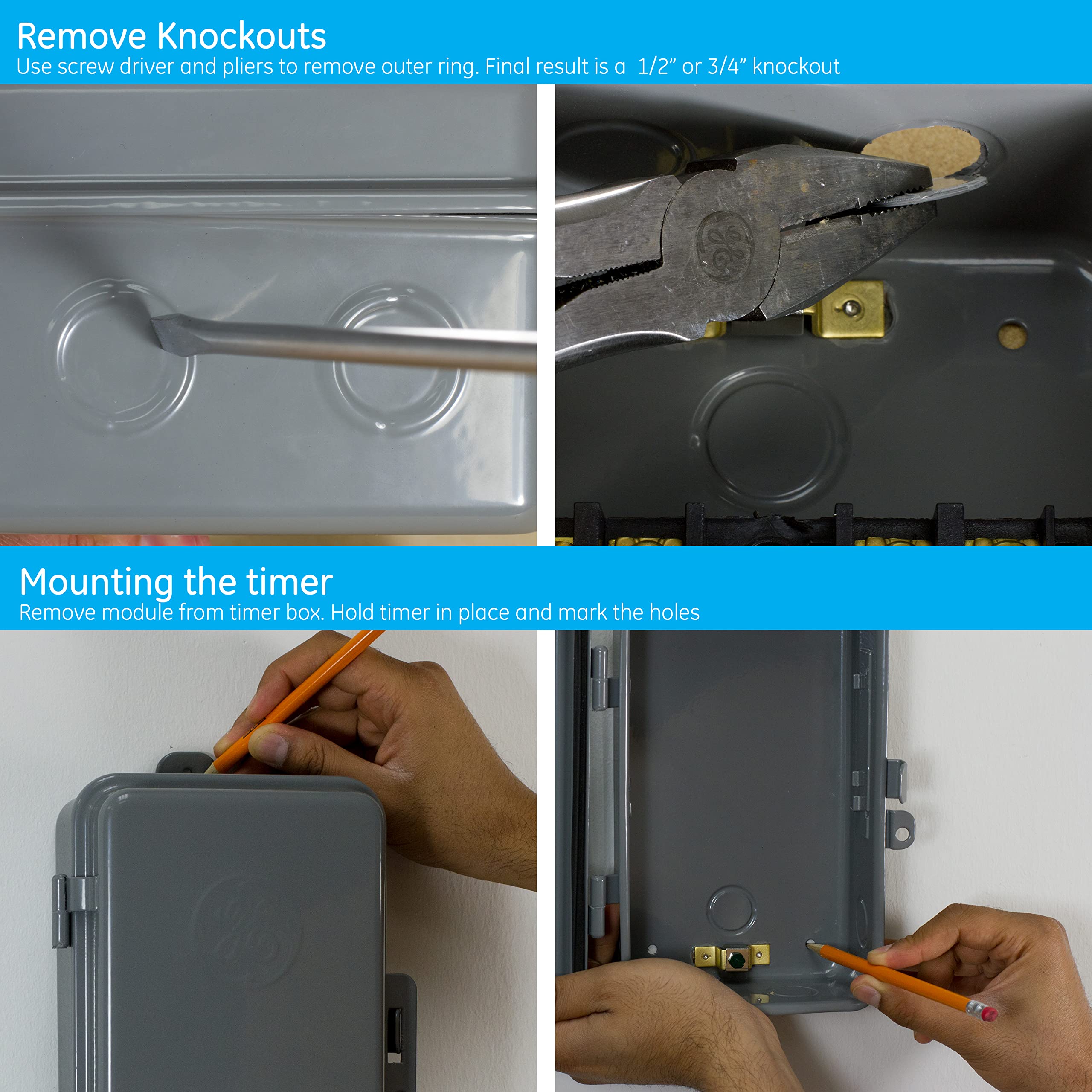 Mua GE 24-hour Mechanical Pool Timer Switch, 2HP 40A Load Capacity Pool ...