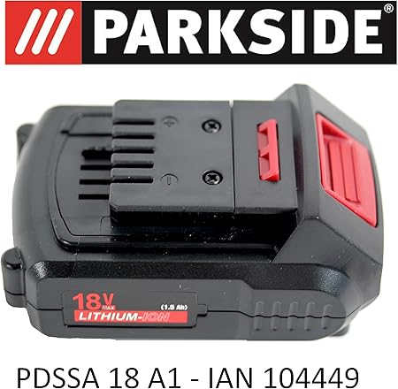 Parkside Batterie 18 V 1,5 Ah, Pap 18 –1,5 A1, pour visseuse rotative à ...