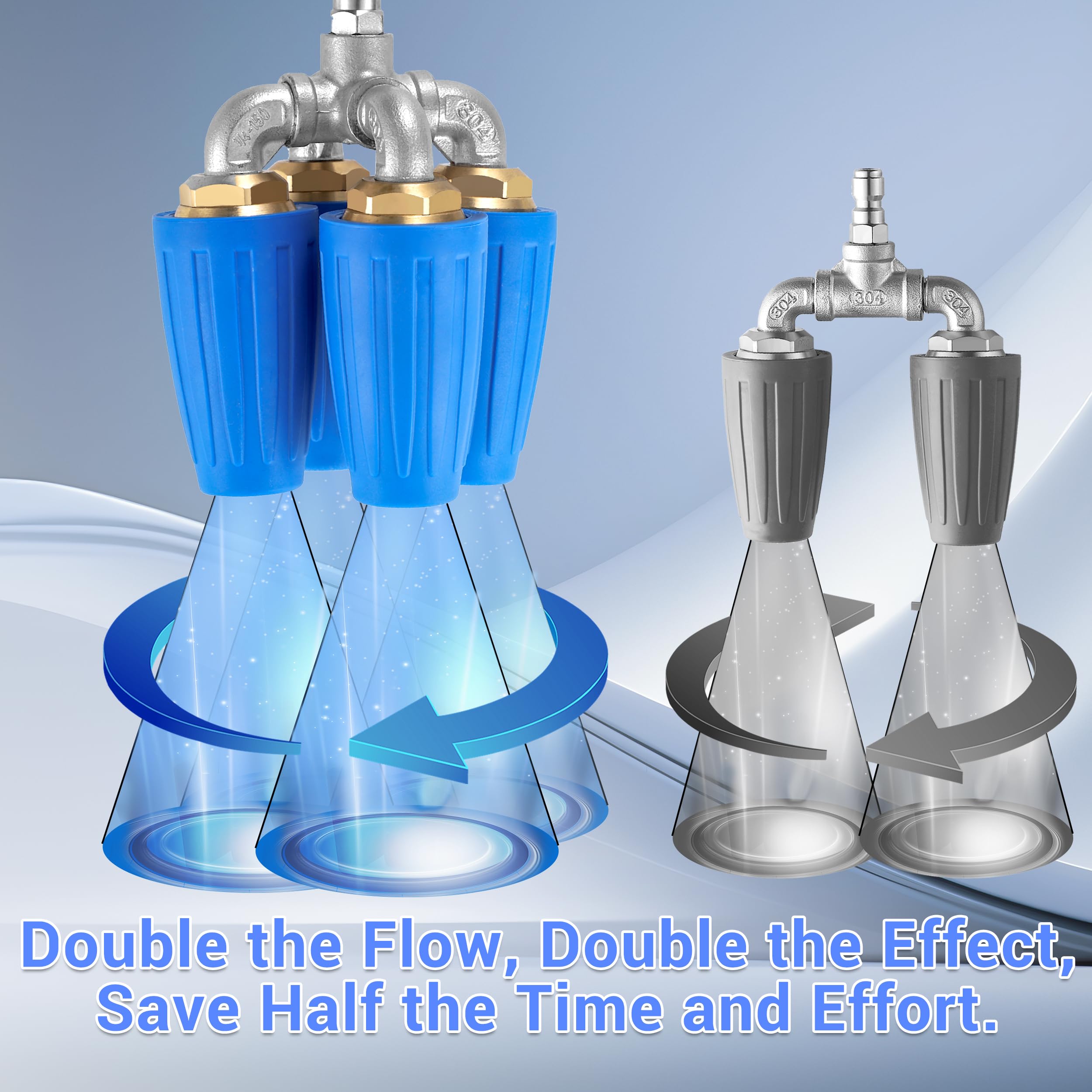 Mua EZALOR 4-in-1 Turbo Nozzle Pressure Washer, 2.0 Orifice Quadruple ...