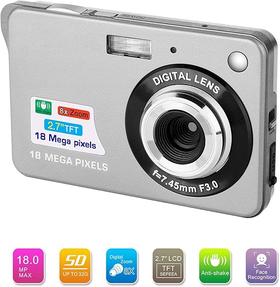 Bosszi 18 Mega Pixels 2.7" 1280×720 HD LCD Rechargeable: Amazon.co.uk ...