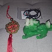 Amazon.com: Feng Shui Wealth Prosperity Green Pi Xiu/Pi Yao Statue Car ...