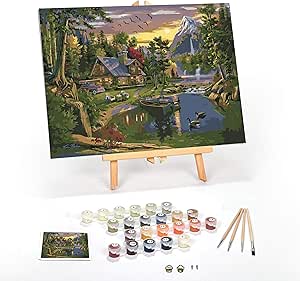 Amazon.com: Ledgebay Paint by Numbers for Adults: Beginner to Advanced Number Painting Kit - Fun ...