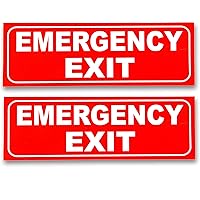Amazon.com: eSplanade Emergency Exit Sign Sticker Decal - Easy to Mount ...