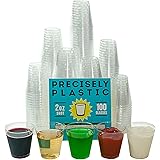 Amazon.com: Plastic Shot Glasses - 200 Bulk Pack - 1 Ounce Shot Cups ...