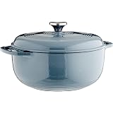 Amazon.com: Lodge Enameled Cast Iron Dutch Oven, 6 Qt, Cornflower: Home ...