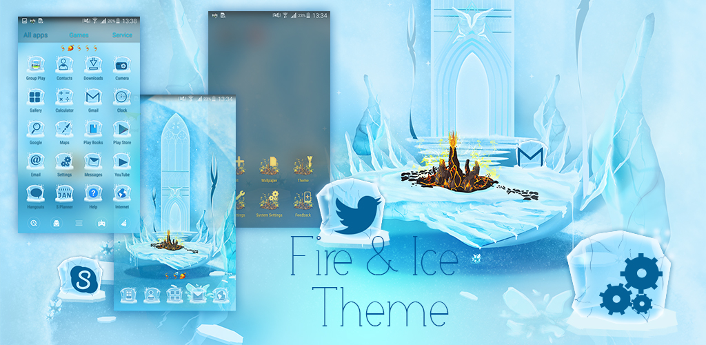 Fire And Ice Theme Launcher:Amazon.co.uk:Appstore for Android