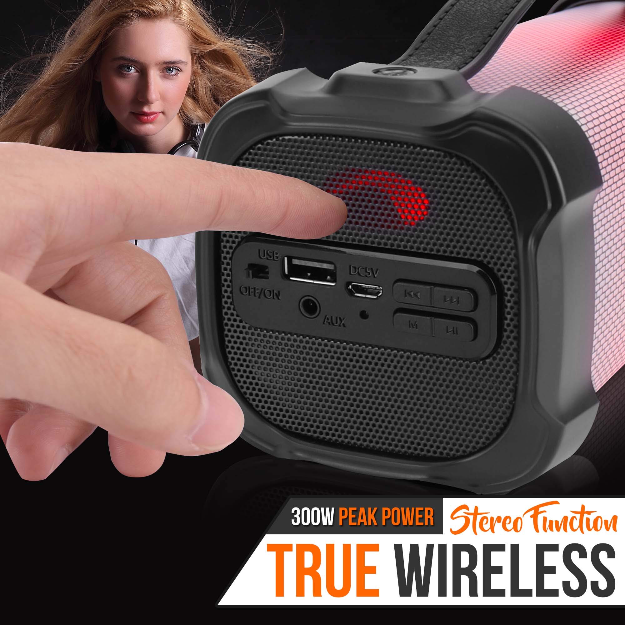 Mua Pyle Wireless Portable Bluetooth Boombox Speaker - 300 Watt ...