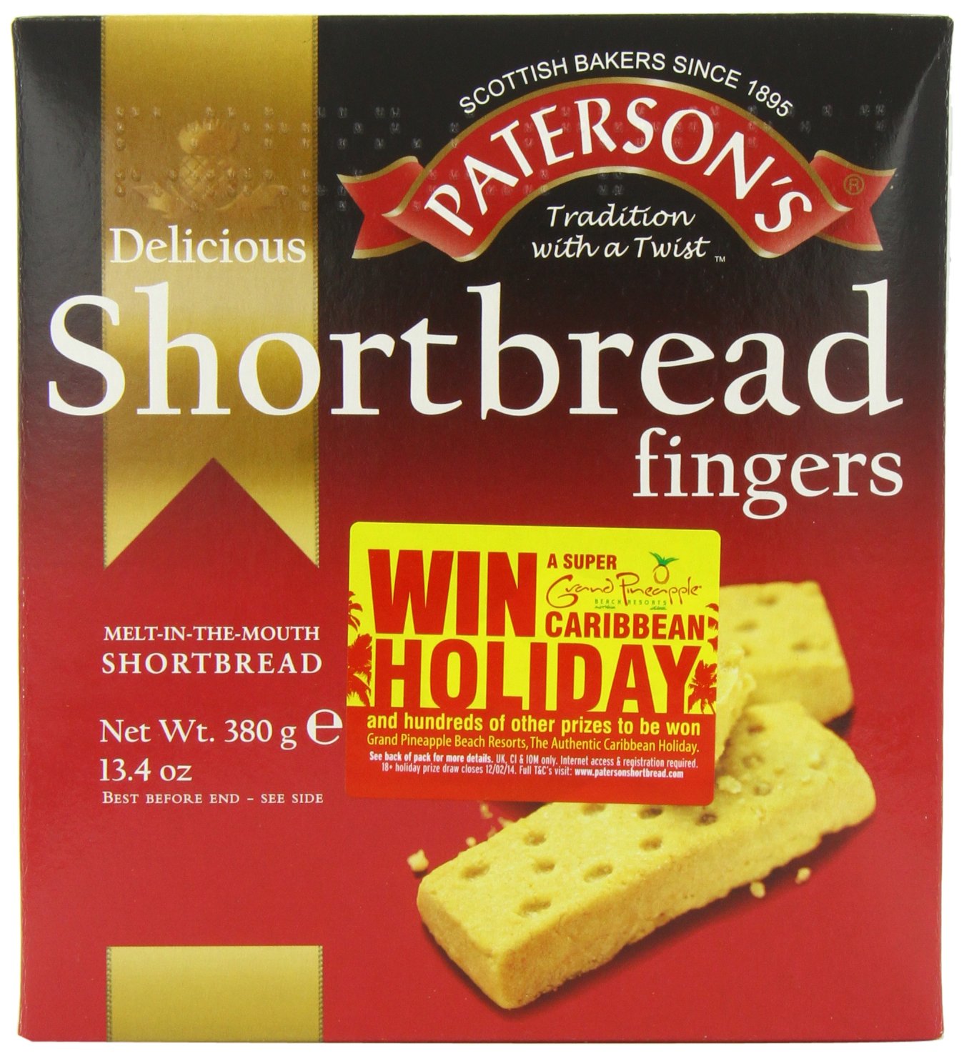 Paterson's Shortbread Fingers 380 g (Pack of 13): Amazon.co.uk: Grocery