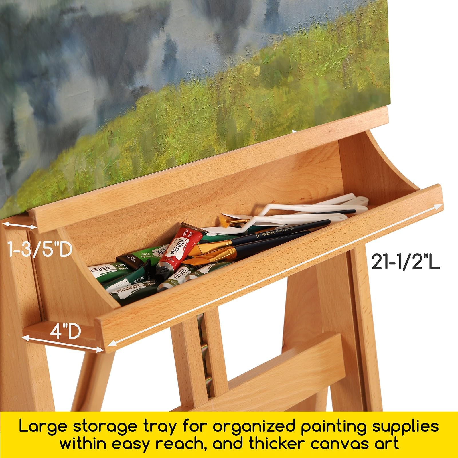 Mua Extra Large Heavy-Duty H-Frame Studio Easel - Solid Beech Wooden ...