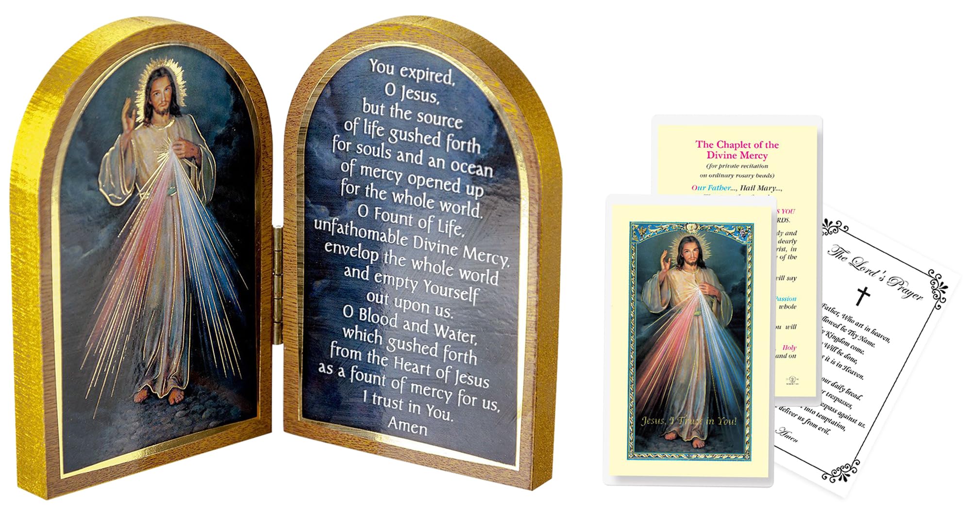 Mua Divine Mercy Image - Laminated Divine Mercy Chaplet Prayer Card ...