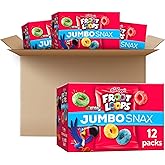 Amazon.com: Kellogg's Jumbo Snax Froot Loops Cereal Snacks, Lunch Box ...