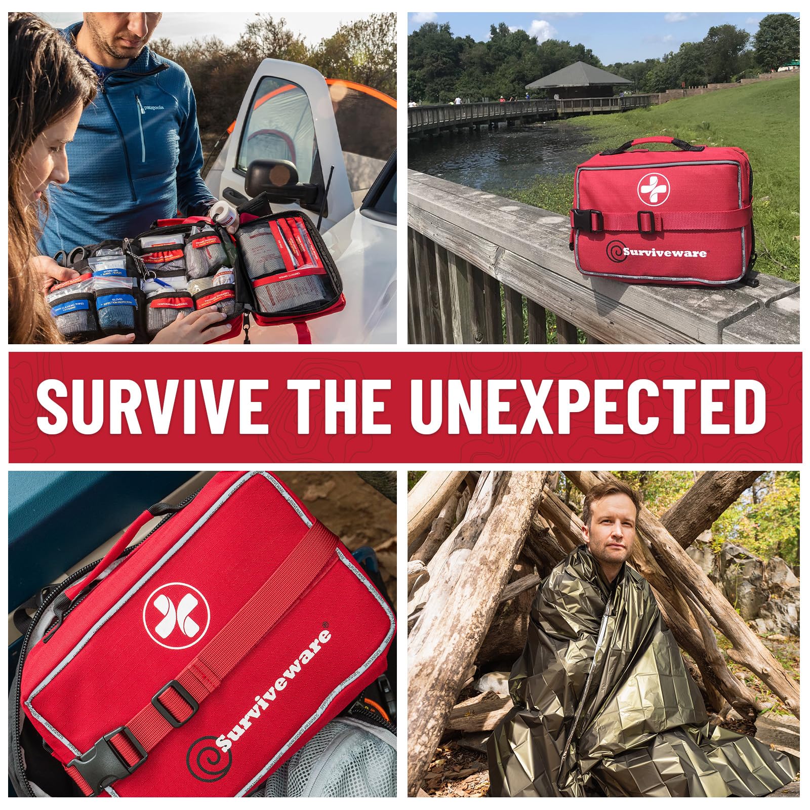 Mua Surviveware 238 Pcs Comprehensive Premium Survival First Aid Kit ...