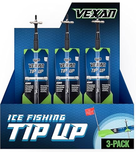 Tip Up Reel Just The Tip - Tip Up Light (Green Tip Up Flag