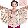 Amazon.com: Turypaty Large 90th Birthday Card With Envelope for Girls, Pink Rose Gold Back in ...