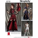 Amazon.com: Simplicity 1819 Misses Steampunk Costume Sewing Pattern ...