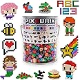 Amazon.com: Pix Brix Pixel Art Puzzle Bricks Bucket – 1,500 Piece Pixel Art Kit with 10 Colors ...