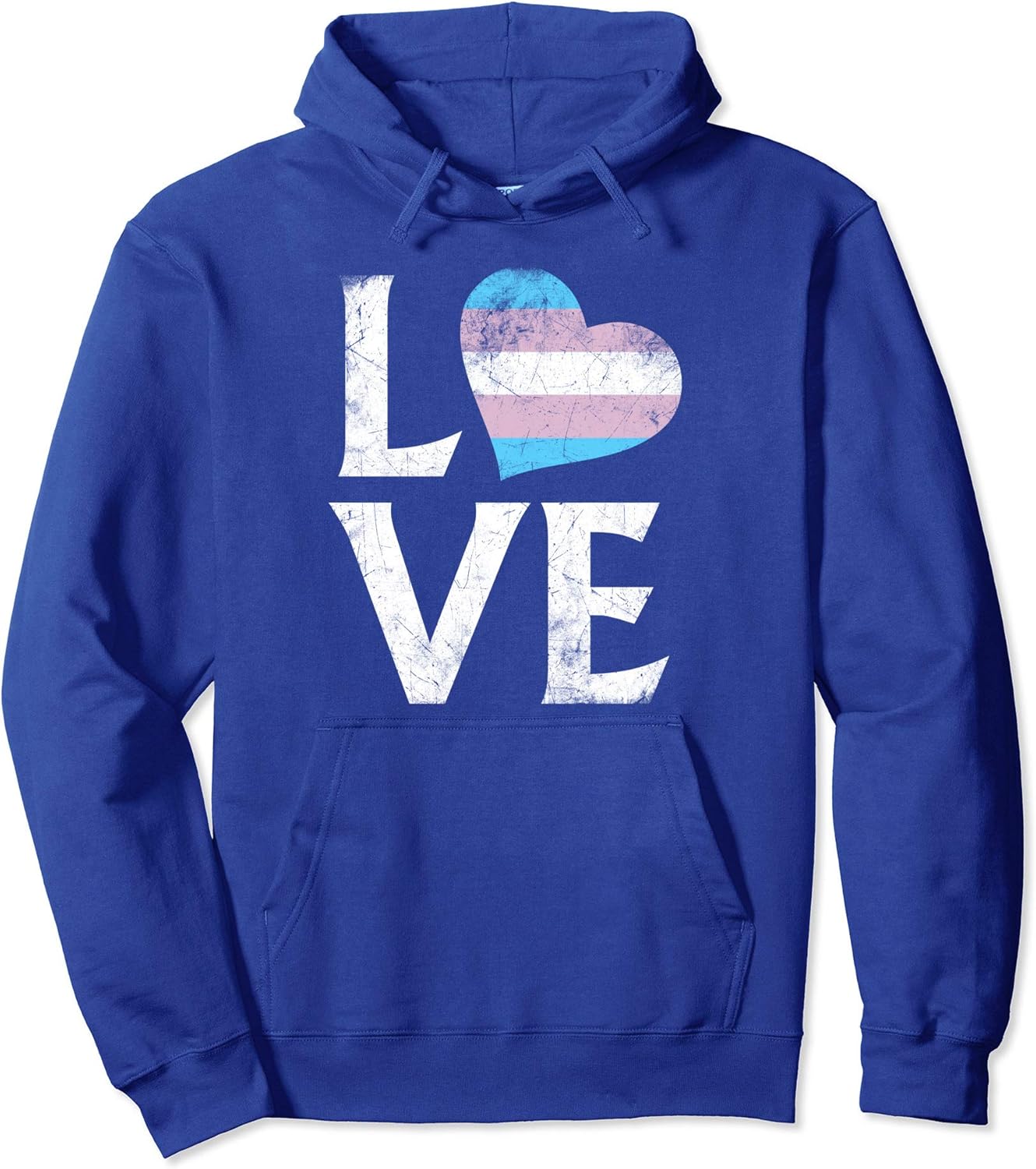 Amazon.com: Transgender Pride Flag Heart Stacked Love Pullover Hoodie ...