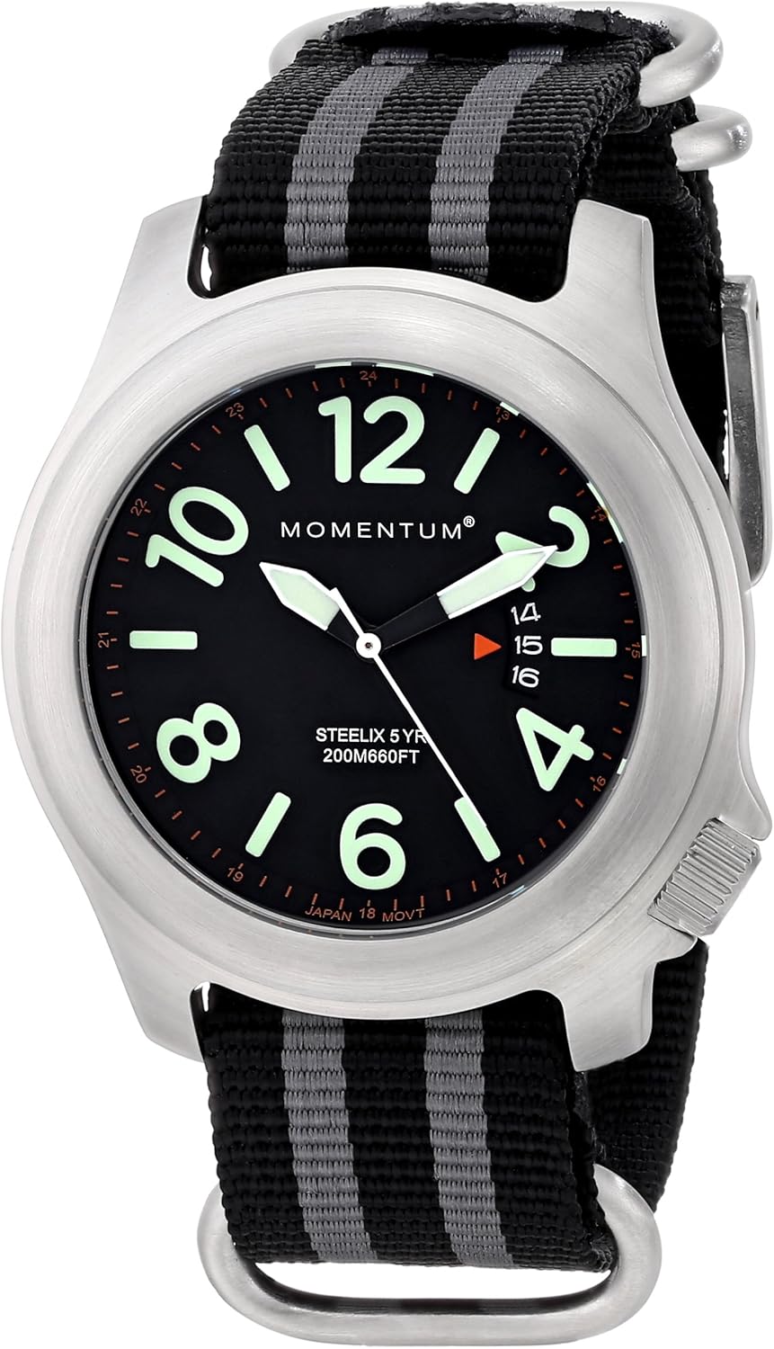 MOMENTUM Herren Sportuhr | Steelix Nylon Adventure Sports Watch ...