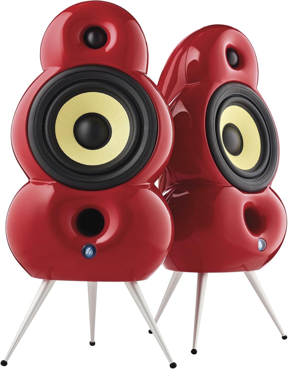 Amazon.com: Podspeakers MiniPod Red Speakers for Stereo and Surround ...