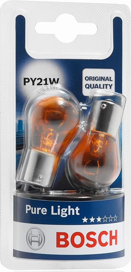 Amazon.fr : Bosch Lampes Pure Light PY21W 12V 21W (Ampoule x2)