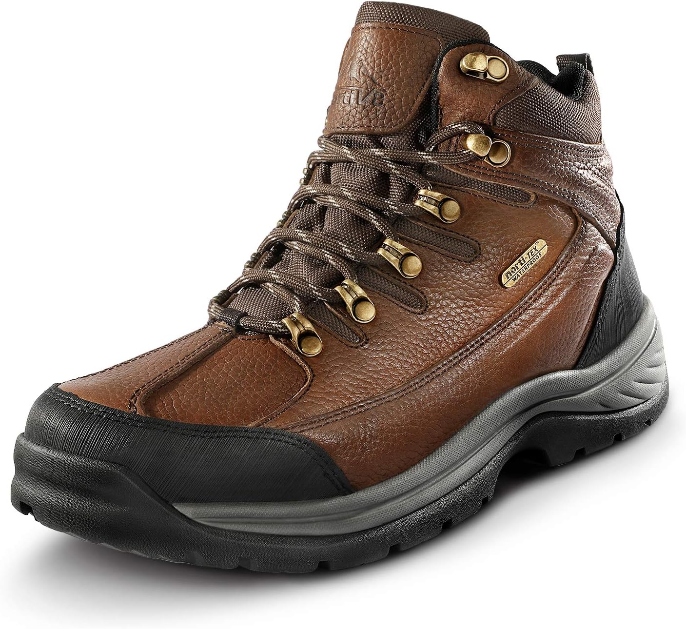 NORTIV 8 Botas de trabalho masculinas impermeáveis com biqueira de aço ...