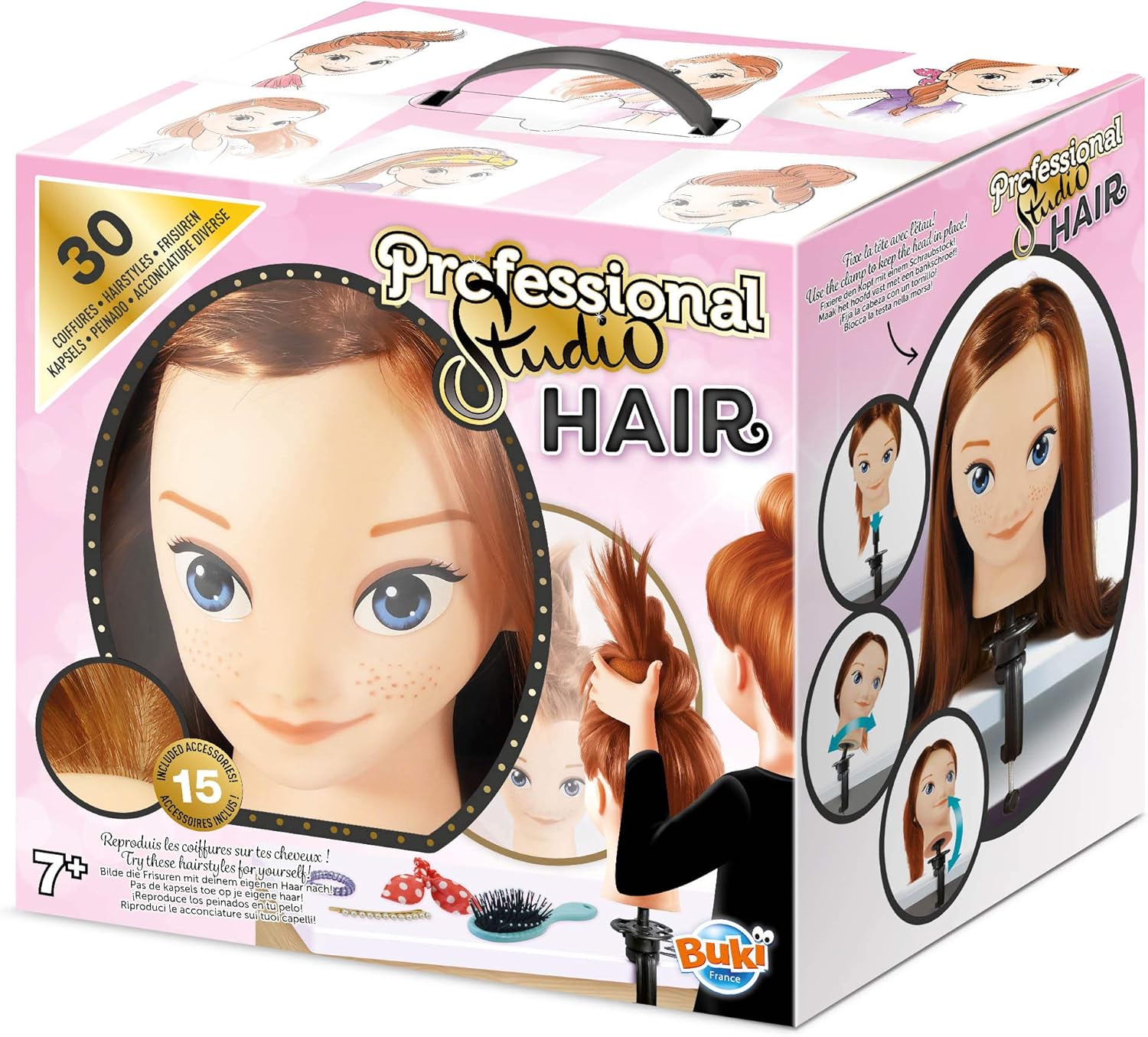 BUKI France 5422 - Professional Studio Hair - Styling Head: Amazon.co ...