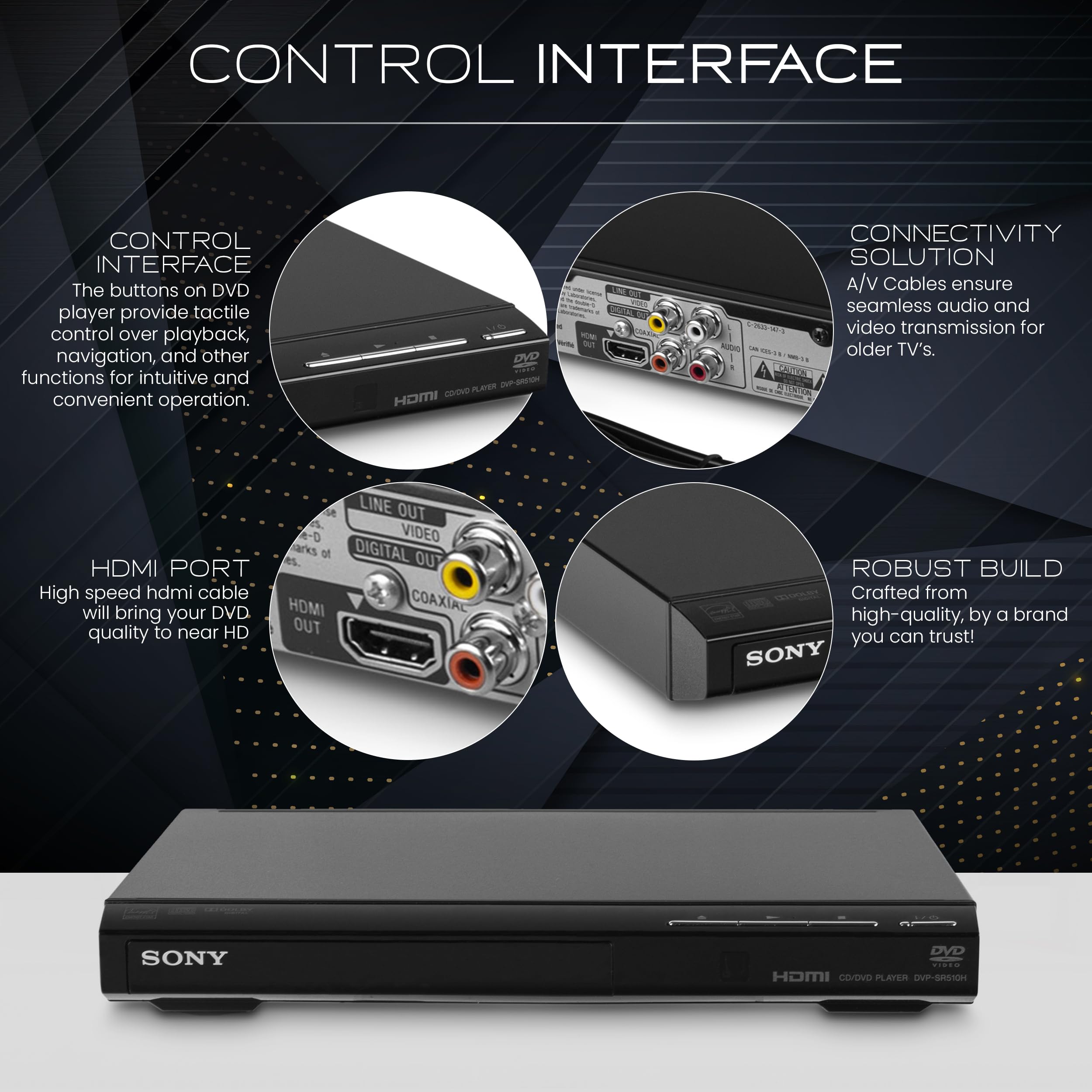 Sony DVD Player For TV With Remote, Plays DVD's And CD's. Upscaling To ...
