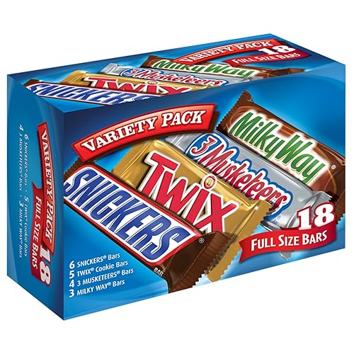 SNICKERS, TWIX, 3 MUSKETEERS, MILKY WAY Full Size Halloween Chocolate ...
