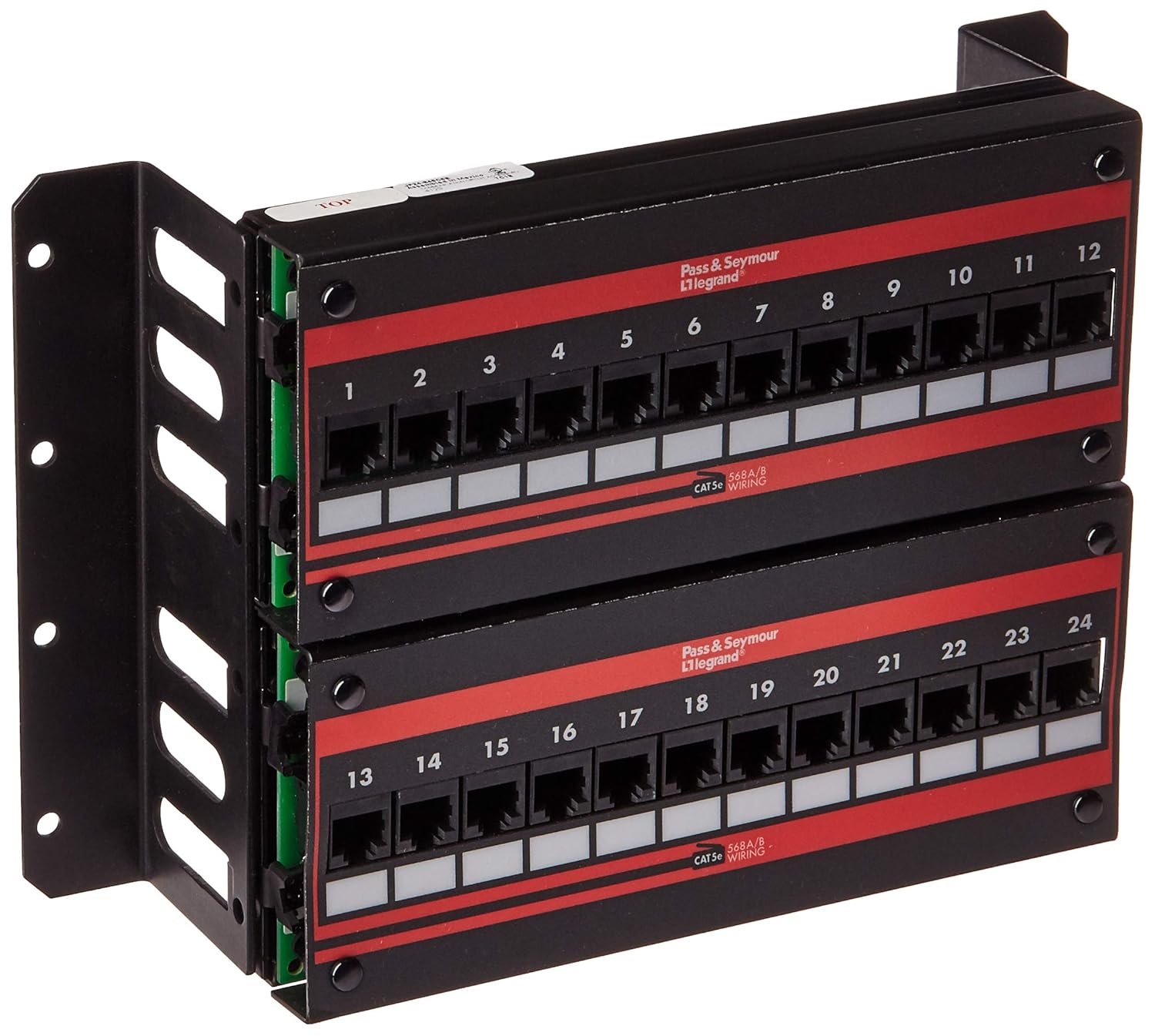 Ethernet Cables Wall Mount 12-Port Cat 5E Wall Mount Patch Panel ON-Q ...