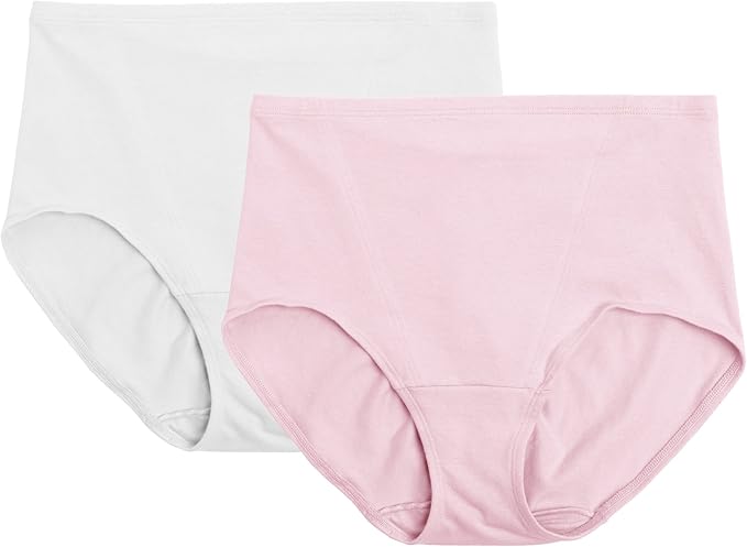 Hanes Shapewear Women's Light Control Cotton 2 Pack Shaping Brief ...