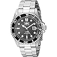 INVICTA Men's Pro Diver Quartz Watch with Stainless Steel Strap, Silver ...