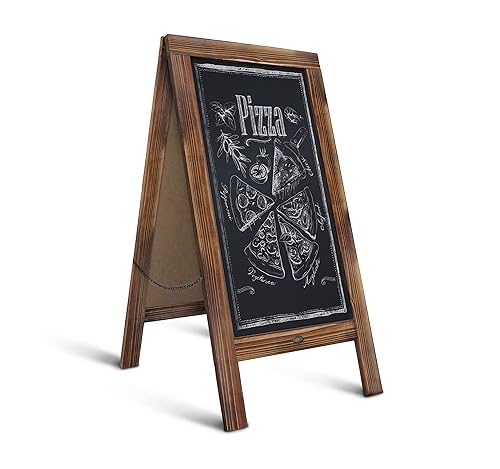 HBCY Creations A Frame Chalkboard 40x20 Solid Wood A-Frame Sign Rustic ...