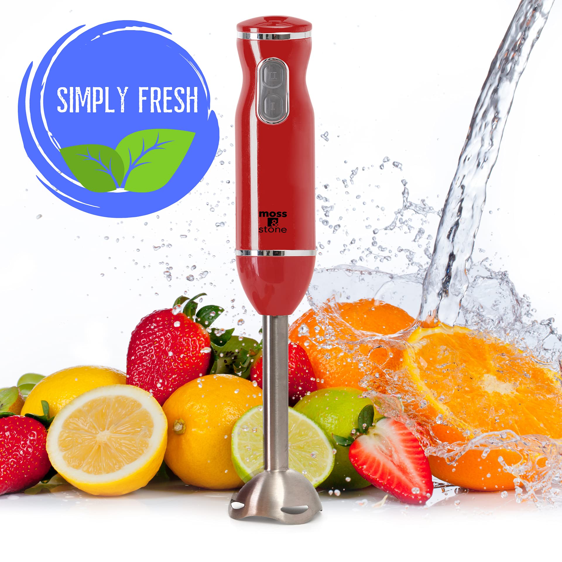 Mua Moss & Stone Electric Hand Blender Set, 300W Immersion Hand Blender ...