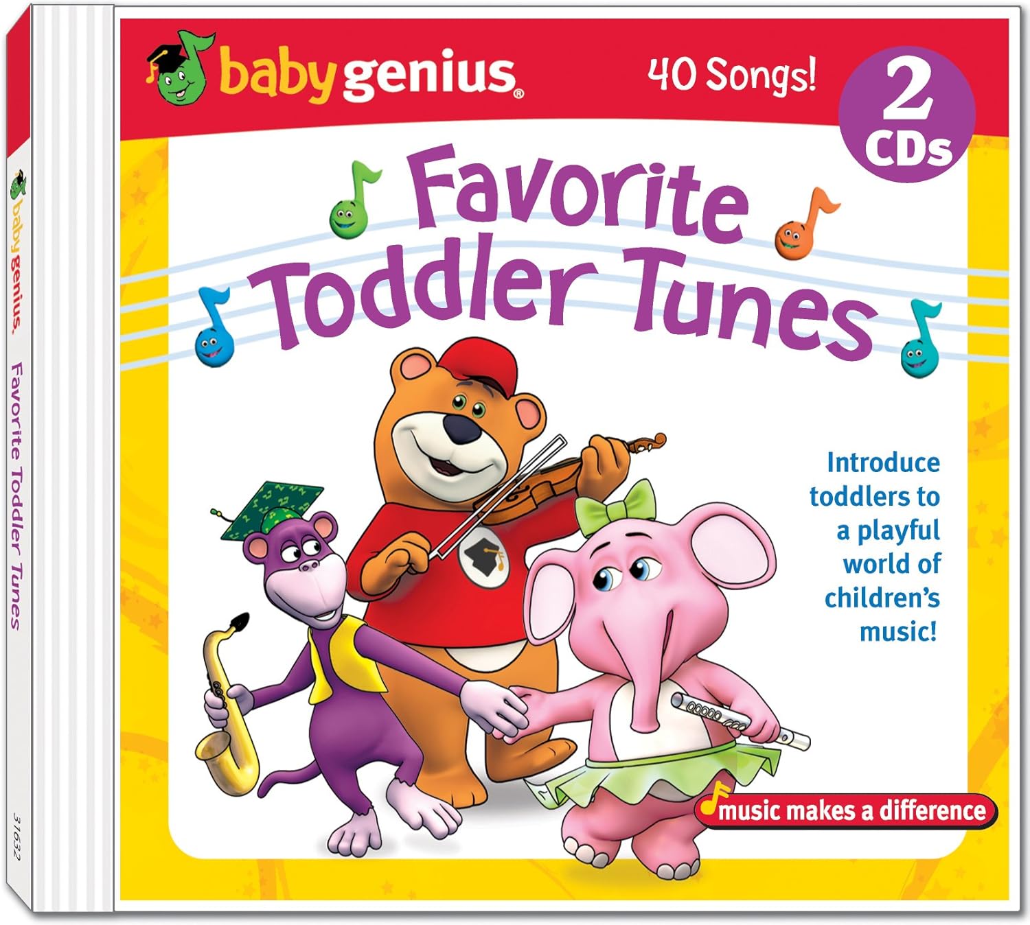 Baby Genius® Favorite Toddler Tunes (2 CDs) by : Amazon.co.uk: Music