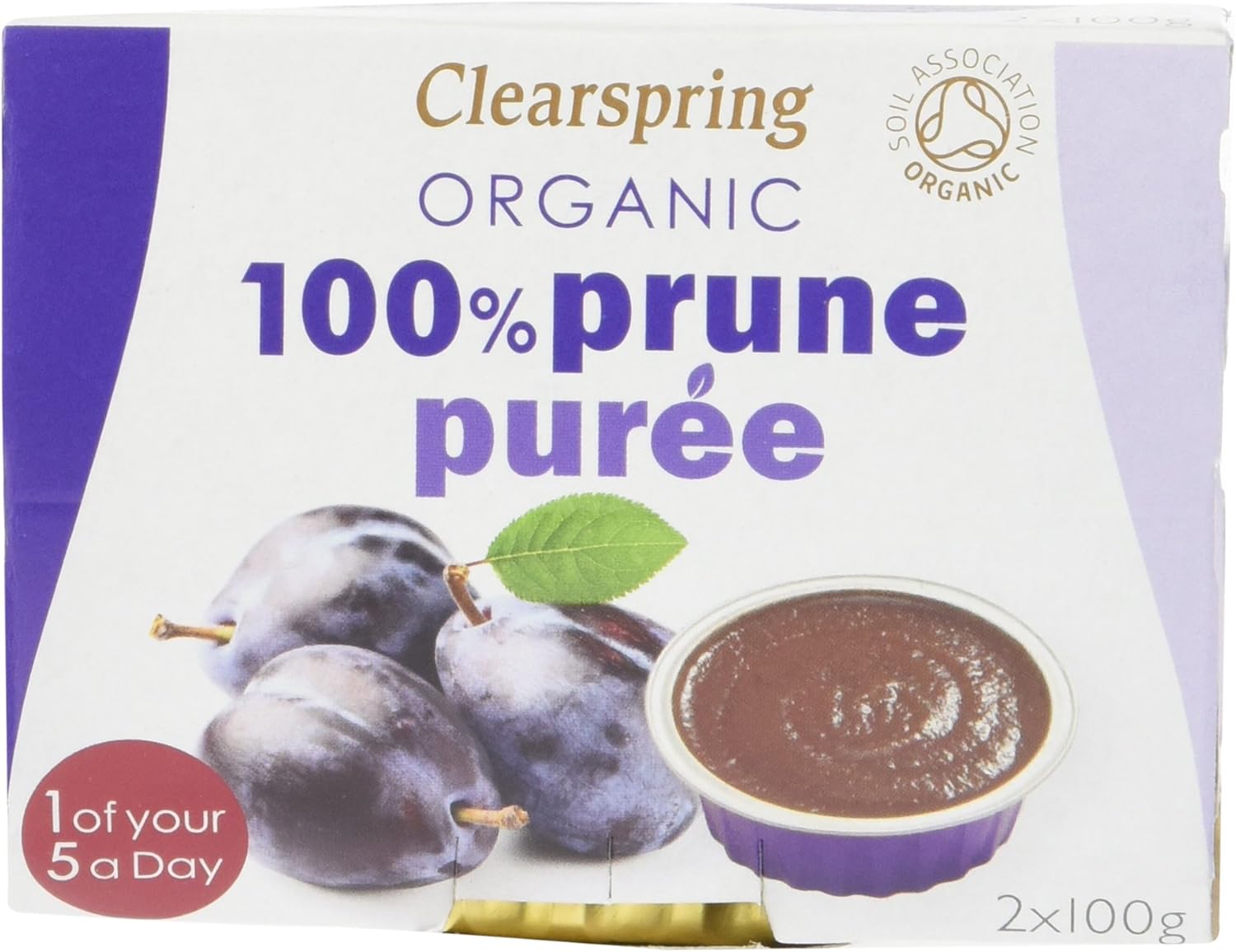 Clearspring Organic 100 percent Prune Purée,2x 100g: Amazon.co.uk: Grocery
