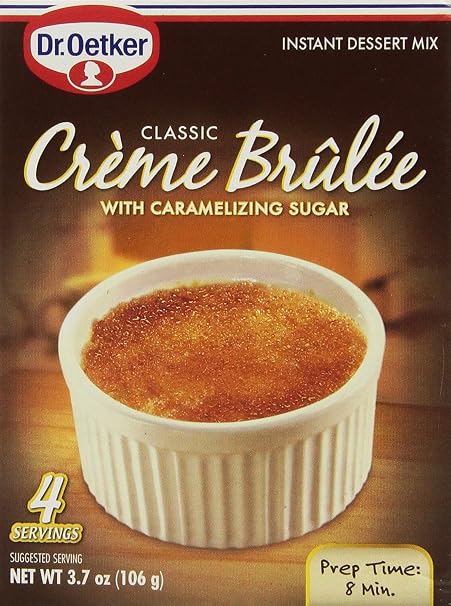 Dr. Oetker, Creme Brulee Mix, 4 Servings, 3.7oz (Pack of 3): Amazon.ca ...