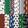 Amazon.com : 24pcs Football Pattern Paper 12'' x 12'' Football Double ...