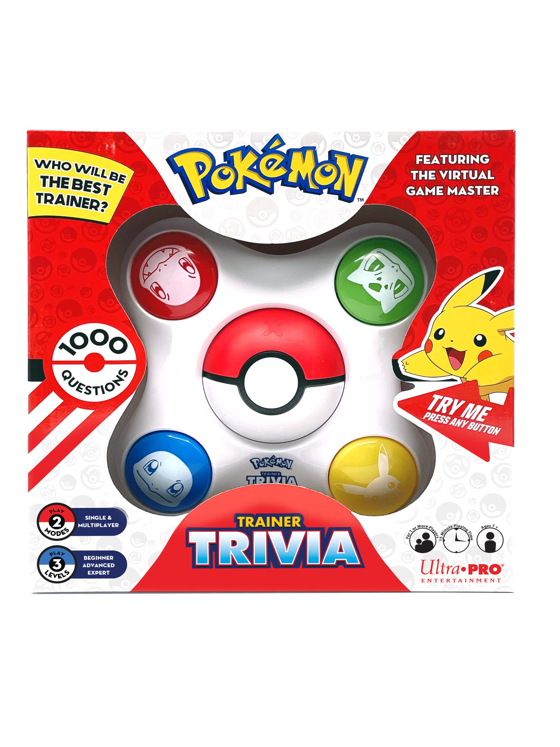 Pokemon Trainer Trivia Toy Featuring The Virtual Game Master 2 Modes ...