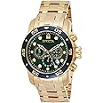 Amazon.com: Invicta Men's 0075 Pro Diver Chronograph 18k Gold-Plated ...