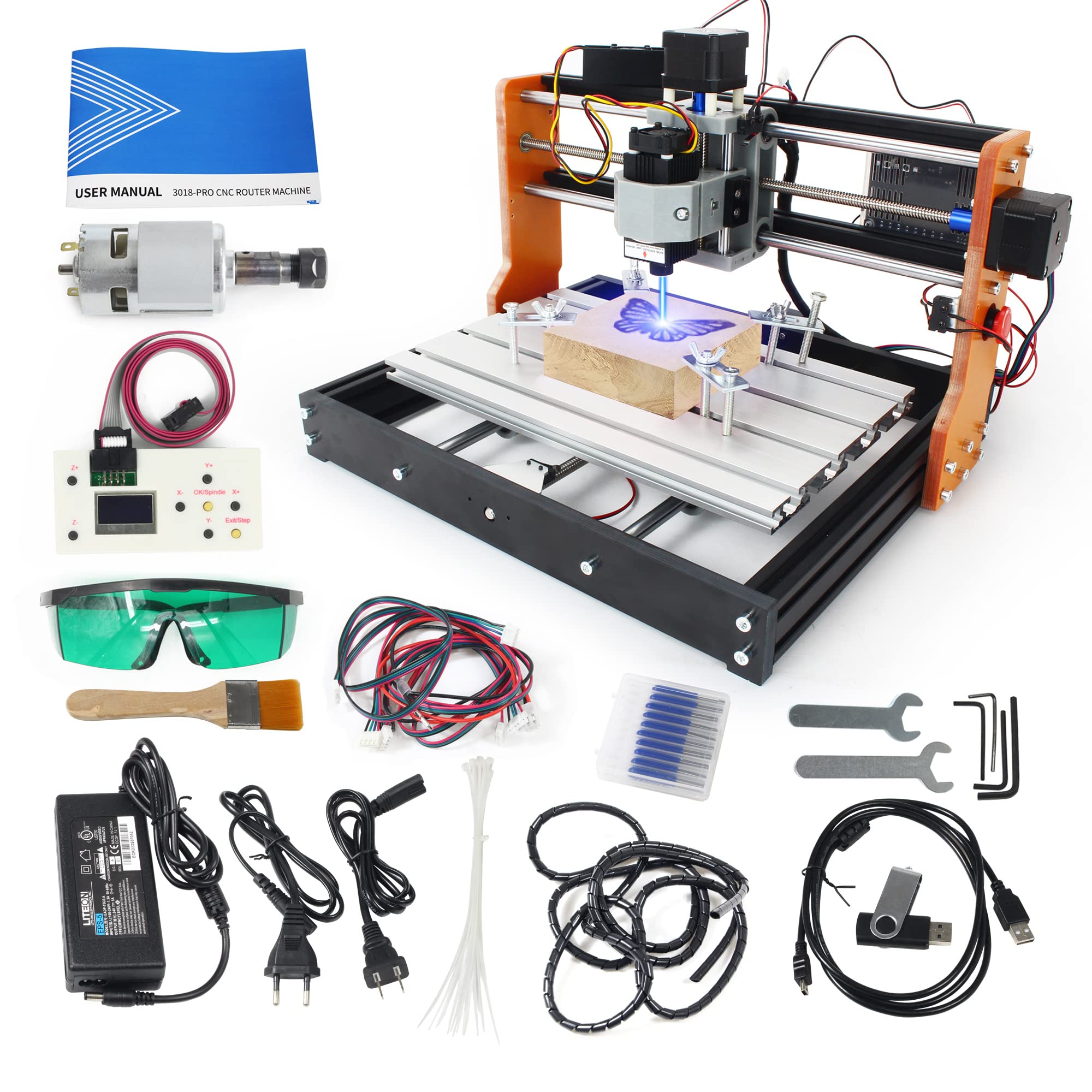 Mua CNCTOPBAOS 2 in 1 CNC 3018-PRO Engraver Machine,DIY Mini CNC Router ...