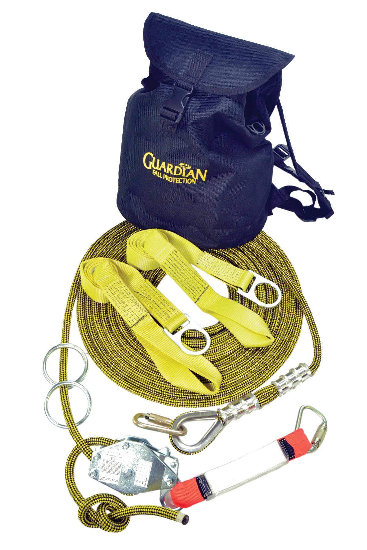 Guardian 04640 Kernmantle Horizontal Lifeline System with Tensioner, 2 ...