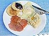 Premium Country Ham Center Slices 1 lb, Biscuits Mix, Waterground Grits ...