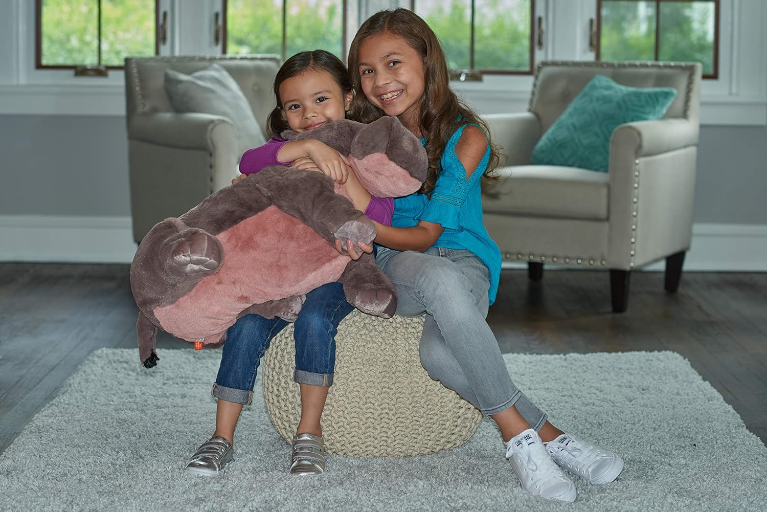 Wild Republic Jumbo Hippo Giant Plush Soft Toy, Gifts for Kids, 76 cm ...