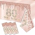 Amazon.com: Happy 80th Birthday Banner Backdrop Decorations with Confetti Balloon Garland Arch ...