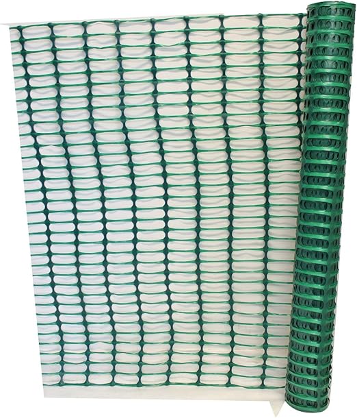 Plastic Barrier Fencing 1m x 15m Green Barrier Mesh - Ideal Fencing for ...