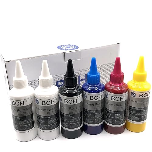 BCH Premium DTF Ink – Direct to Film Heat Transfer Ink – 600ml (Black ...