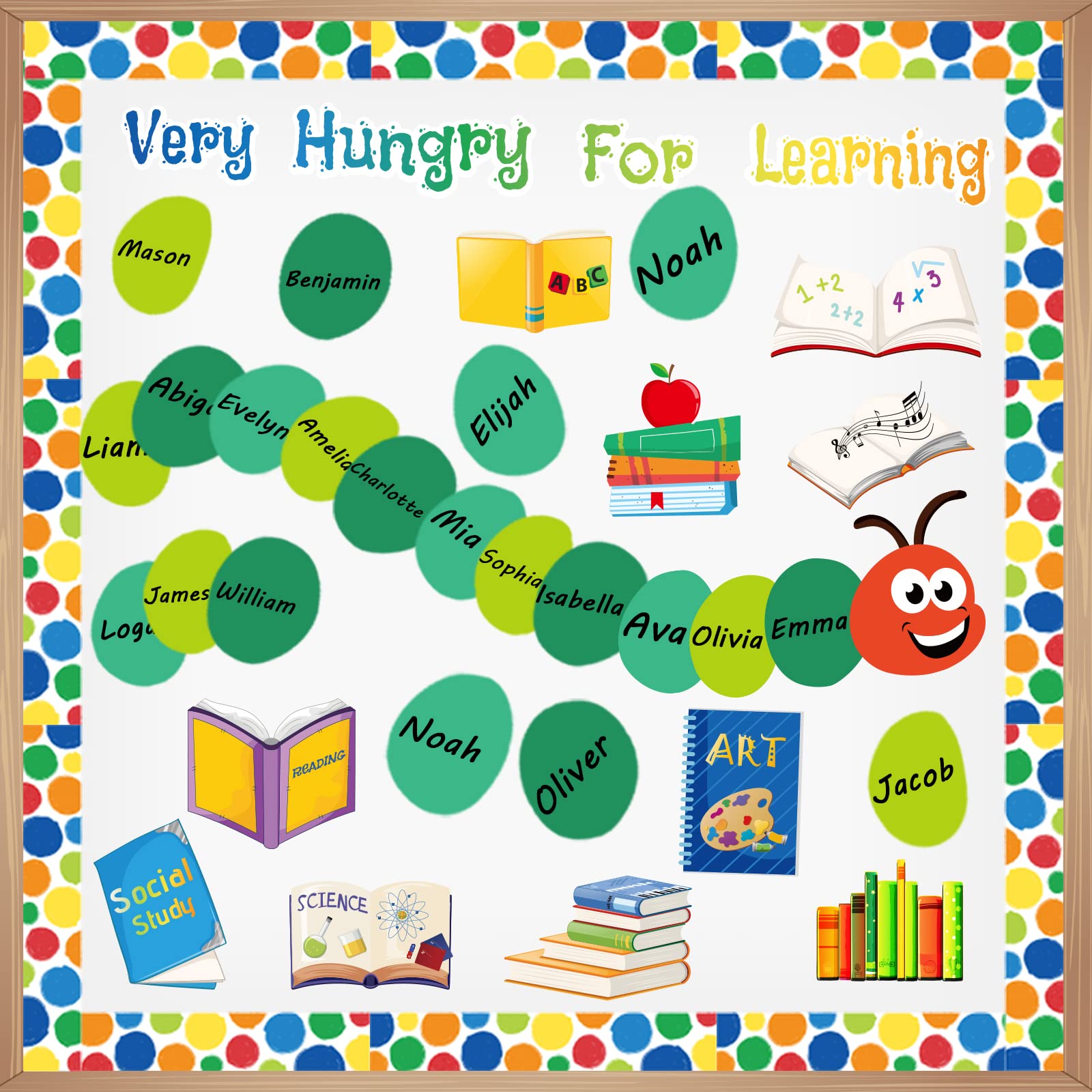 Mua Caterpillars Bulletin Board Decoration Set Mix Caterpillar Colorful ...